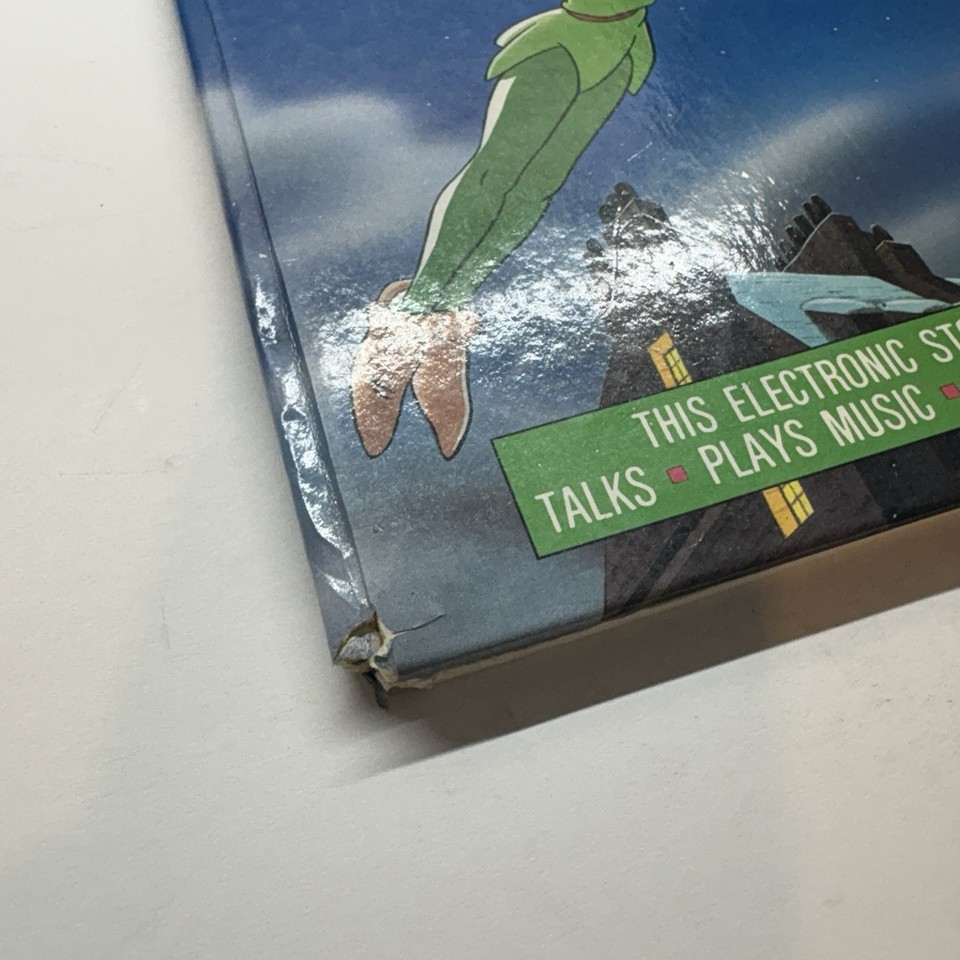 Vintage Golden Sound Disney Peter Pan Electronic Story Book Tinker-Bell ...