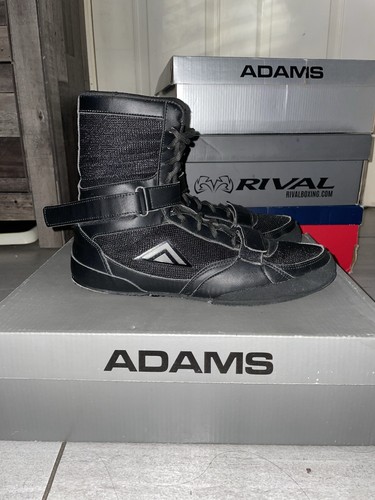 Adams Footwear Boxing Boots Shoes Size 9 All Black With Box | eBay