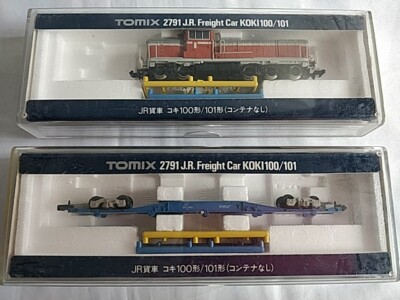 TOMIX N Scale 2791 J.R. Freight Car KOKI100/101 Train in Box set, used ...