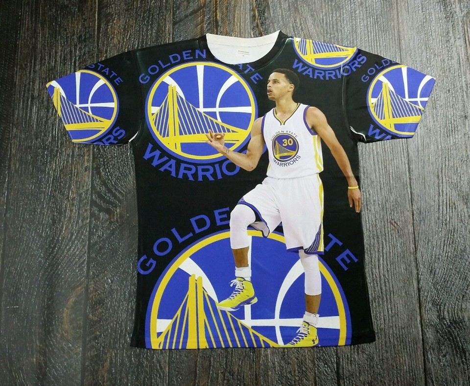 Steph Curry Golden State Warriors T Sublimated Shirt laney | eBay