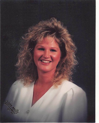 Vtg 1990s Photo Pretty Woman Smiling Blonde Curly Michelle Studio ...