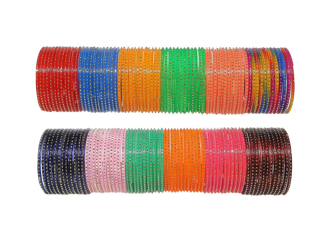 144 Bangles Multi Color Sparking Bangles 12 Pieces Each Color Of 12 ...