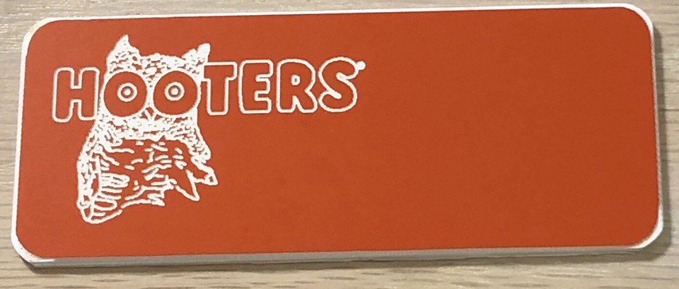 HOOTERS WingHouse Uniform Tank Top Shorts Pantyhose Socks Name Tag ...
