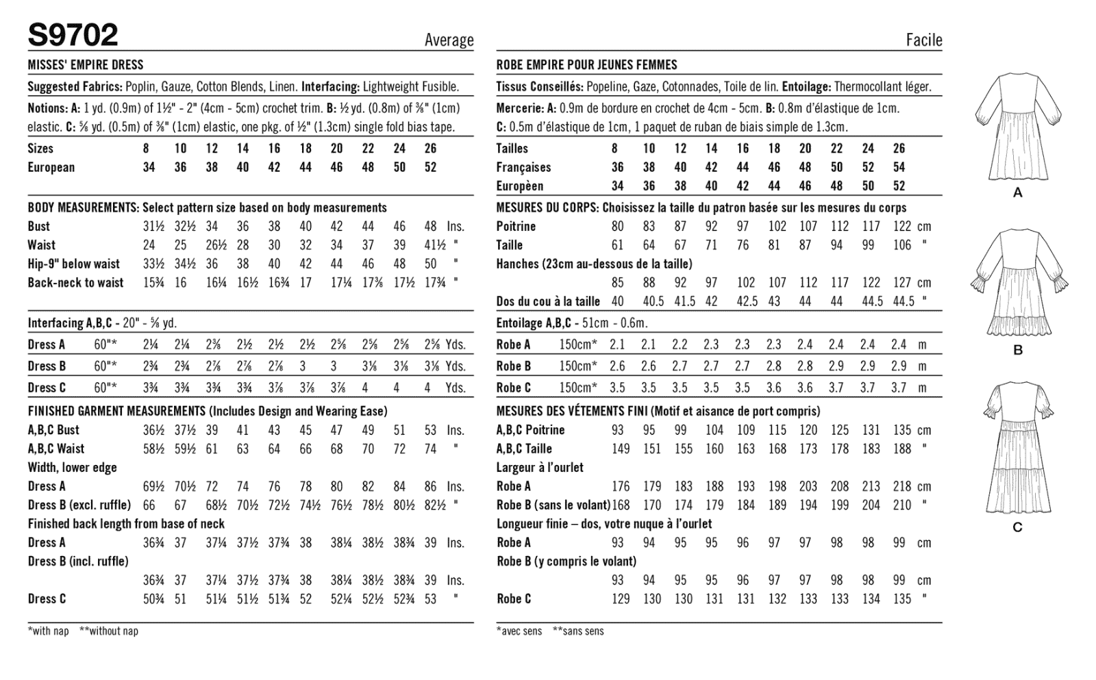 SIMPLICITY SEWING PATTERN 9702 MISSES 8-16 V-NECK DRESS, TIERED MAXI, HEM RUFFLE | eBay Australia