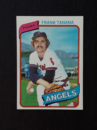 1980 Topps Frank Tanana Baseball Card. #105 Caifornia Angels Pitcher ...