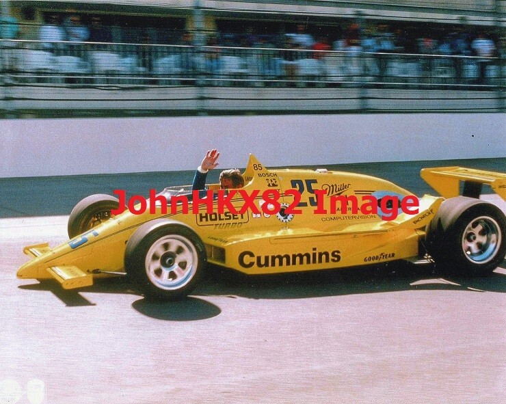 1987 Al Unser, Sr. Wins His 4th Indy 500 Photo-Victory Lap Photo with ...