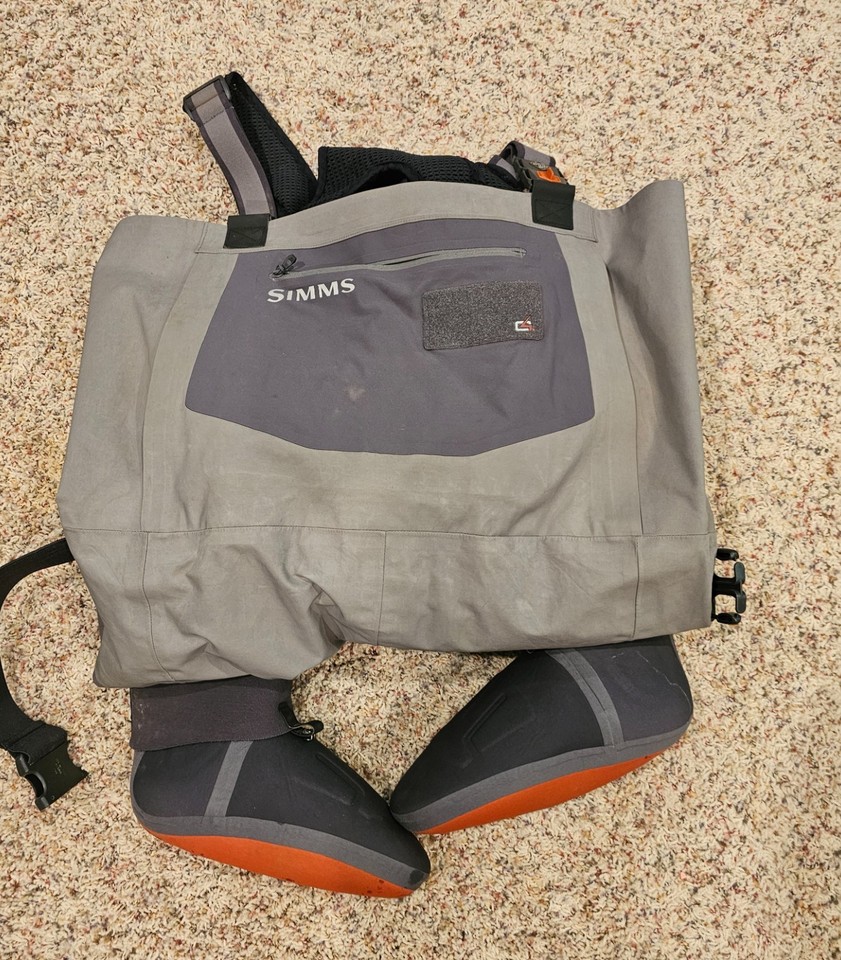 SIMMS G4 PRO STOCKINGFOOT WADERS MEDIUM SHORT9-11 | eBay