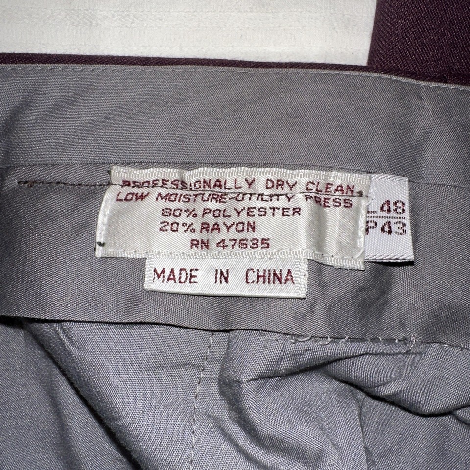 VINTAGE DARK PURPLE CAPPELI DOUBLE-BREASTED SPORT COAT sz 40R plum suit ...