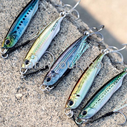 5PCS Metal Drag Jig Spoon Lure 30/40/60/80G Shore Casting Slow Jigging ...