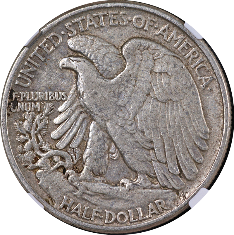 1944 Walking Liberty Half NGC XF40 Mint ERROR - Struck in Staple ...