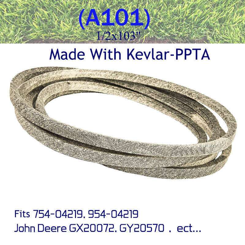 John Deere 102 Flat Belt 1/2 X 103 Mower 42" Deck Belt For GX20072 John ...