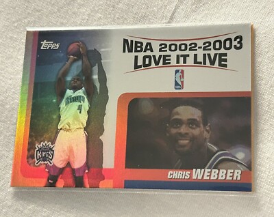 Chris Webber 2003-04 Topps Love it Live #LL-CW Kings E762 | eBay