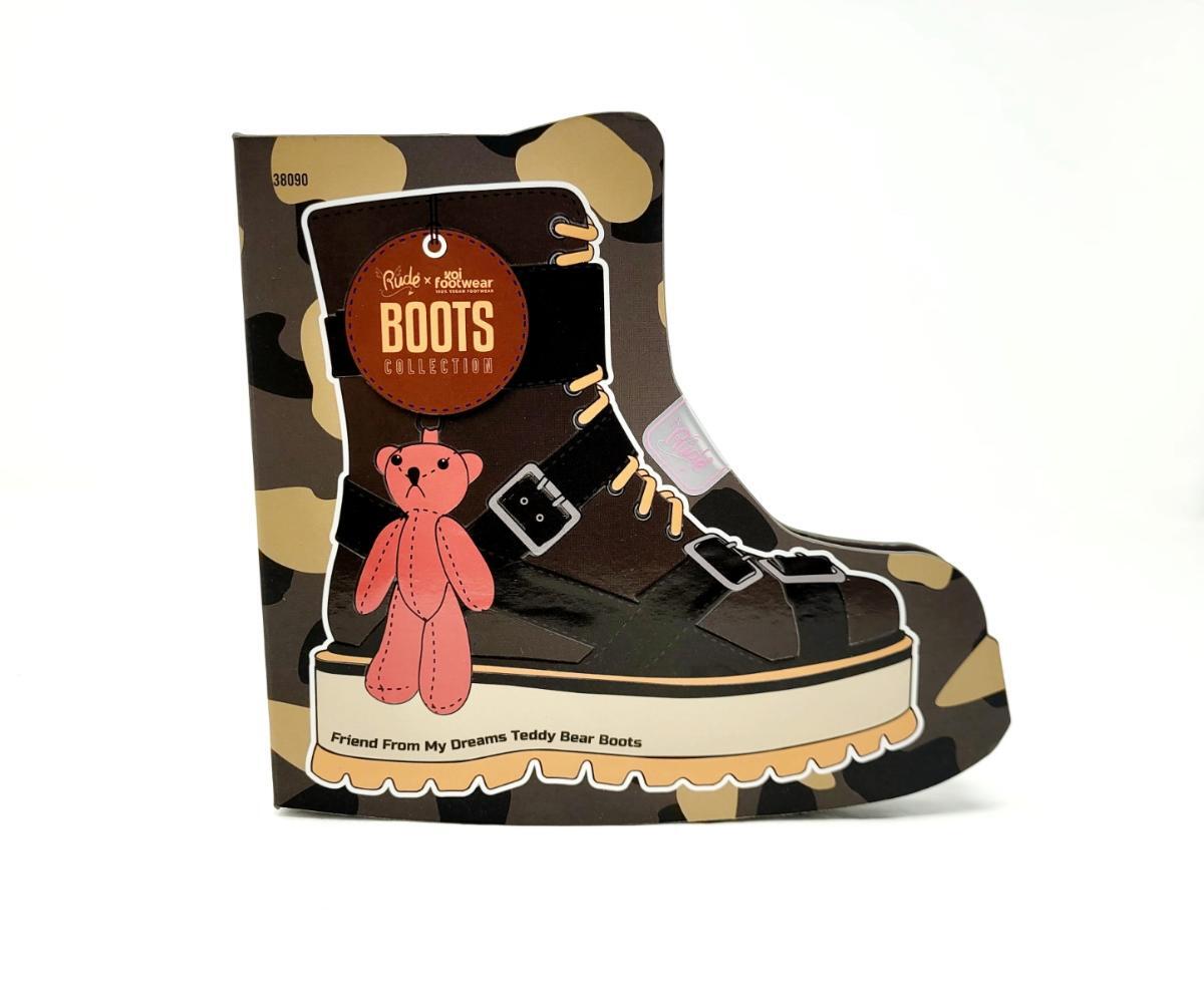Rude x Koi Boots Collection Friend From My Dreams Teddy Bear Boots ...