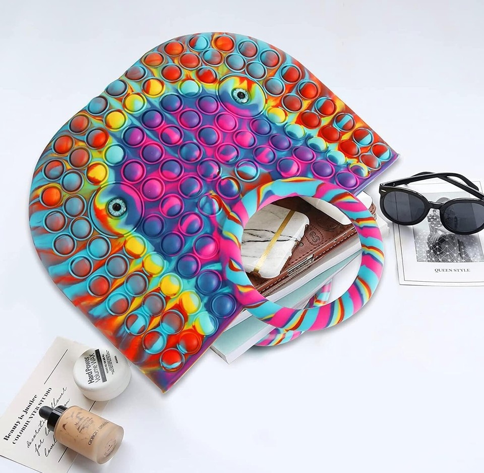Pop Bag, Large Pop Fidget Sensory Game Toy Handbag, Multifunctional ...