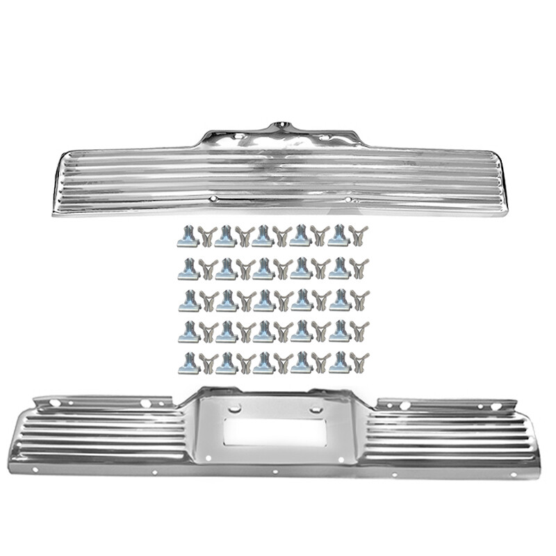 1963 Impala License Plate Panel Front & Rear Pair 2 PCS w/ Clips 50 PCS ...