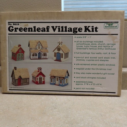 Dollhouse Miniatures Vintage 1:48 Scale Greenleaf Village Kit #8016 ...