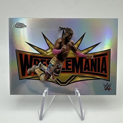 2025 Topps Chrome WWE Mania Kofi Kingston Wrestlemania 1:432 pack 1:3 ...
