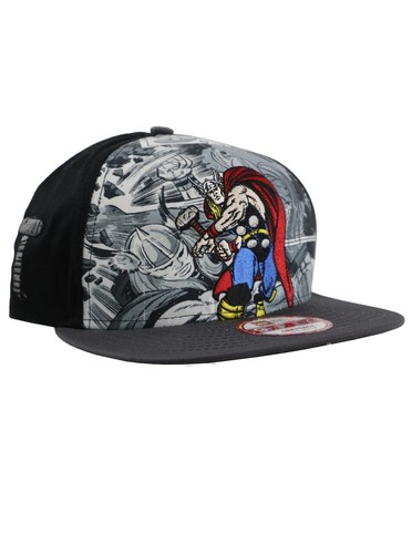 New Era Classic Mighty Thor 9fifty Snapback Hat Adjustable Marvel ...