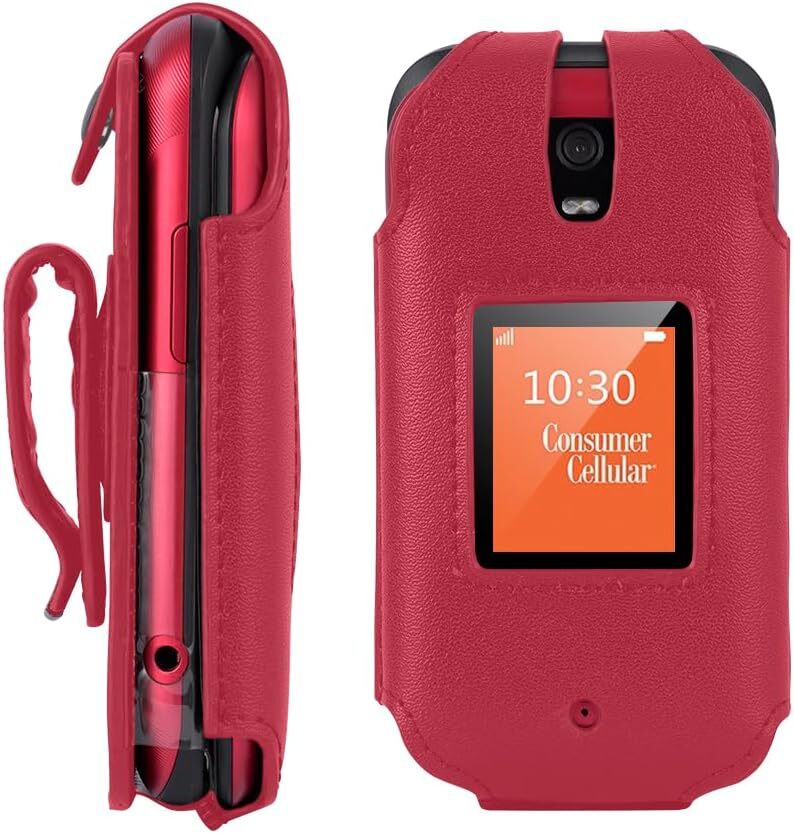 Leather Case for Consumer Cellular Iris Flip Phone SH3320 (2023) | eBay