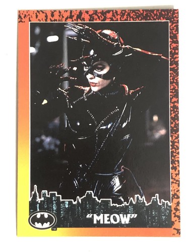 Batman Returns Vintage Trading Card #42 Meow Michelle Pfiefer | eBay