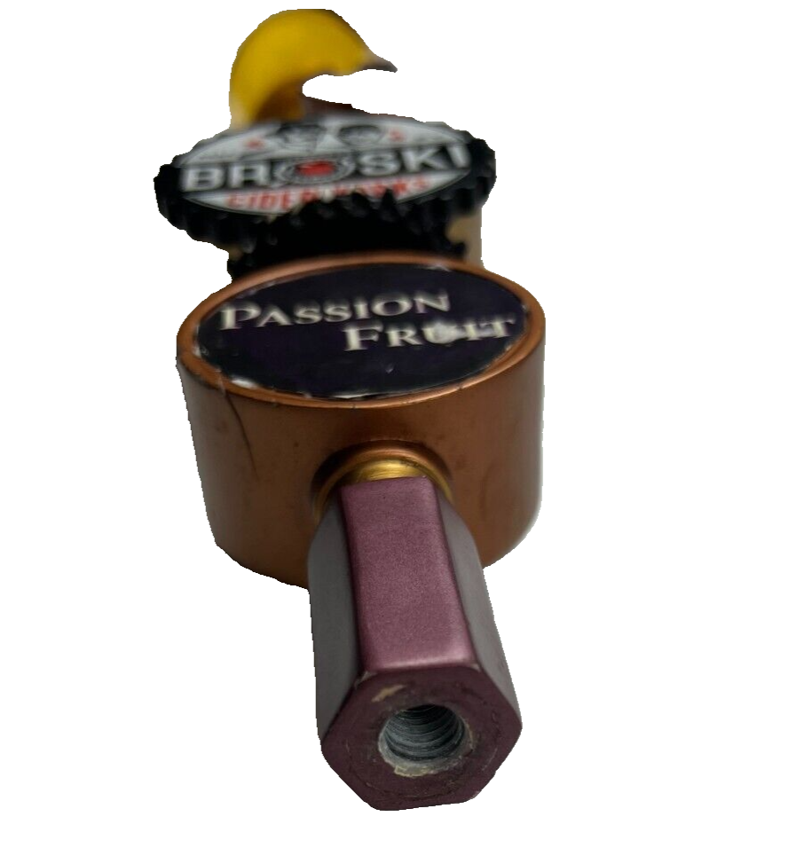 Broski Cider works Passion Fruit Draft Beer Tap Handle Tapper Mancave ...