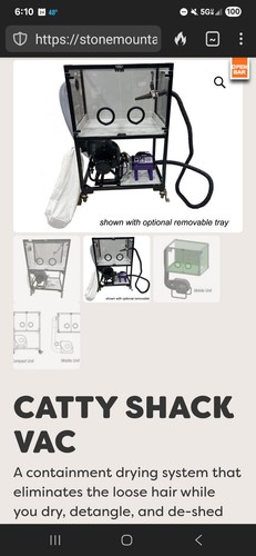 Catty Shack Vac for Cat Or Dog Pet Grooming | eBay