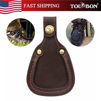 TOURBON Leather Gun Barrel Rest Shoes Toe Protector O/U Shotgun Holder ...