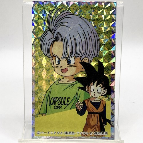 Trunks & Goten Dragon Ball Z Vintage Square Menko Card Holo Very Rare ...
