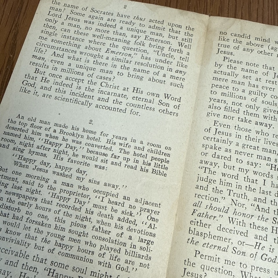 Power of the Name - Ivan Panin - tract 1940s Bible Numerics Christian ...