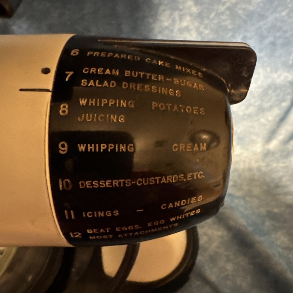 Vintage 1950’s Sunbeam Mixmaster Model 12 Stand Mixer 12 Speed *Tested ...