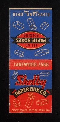 1940s Shelby Paper Box Co. Set Up and Folding Paper Boxes Cleveland OH ...