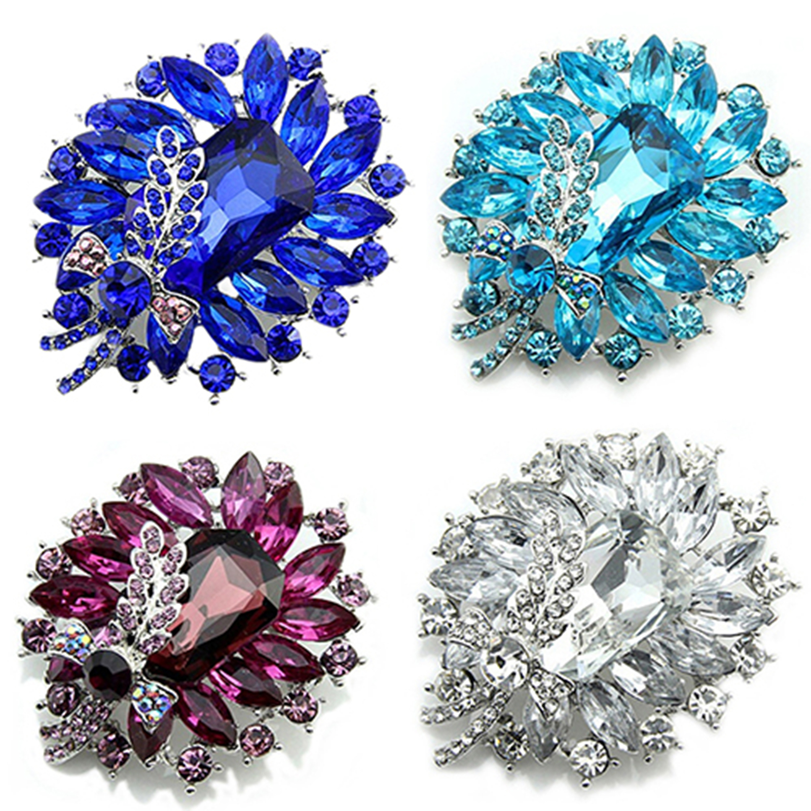 Dress Brooch Eye-catching Decorative Anti-rust Wedding Brooch Long ...