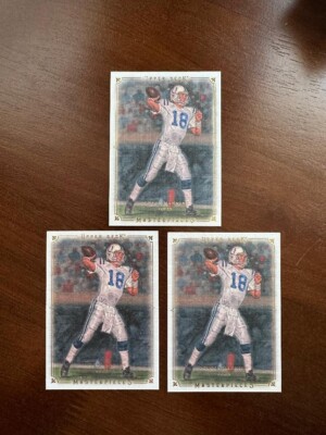 2008 Upper Deck Masterpieces #68 Peyton Manning Indianapolis Colts (3 ...