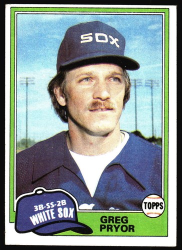 1981 Topps Greg Pryor #608 Chicago White Sox | eBay