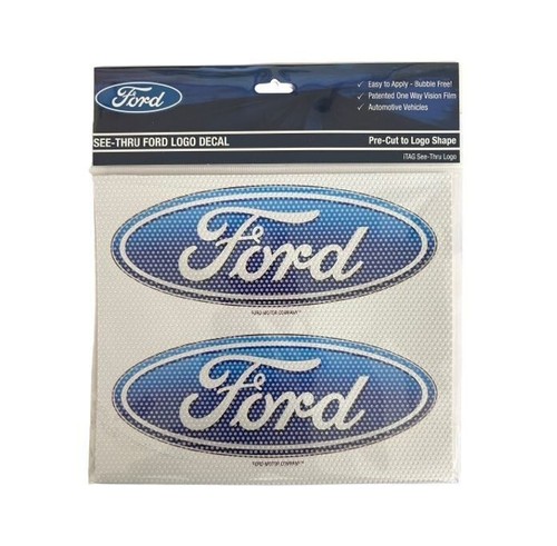 62771 FORD BLUE OVAL TWIN PACK SEE THRU WINDOW LOGO STICKER DECAL MOTOR ...