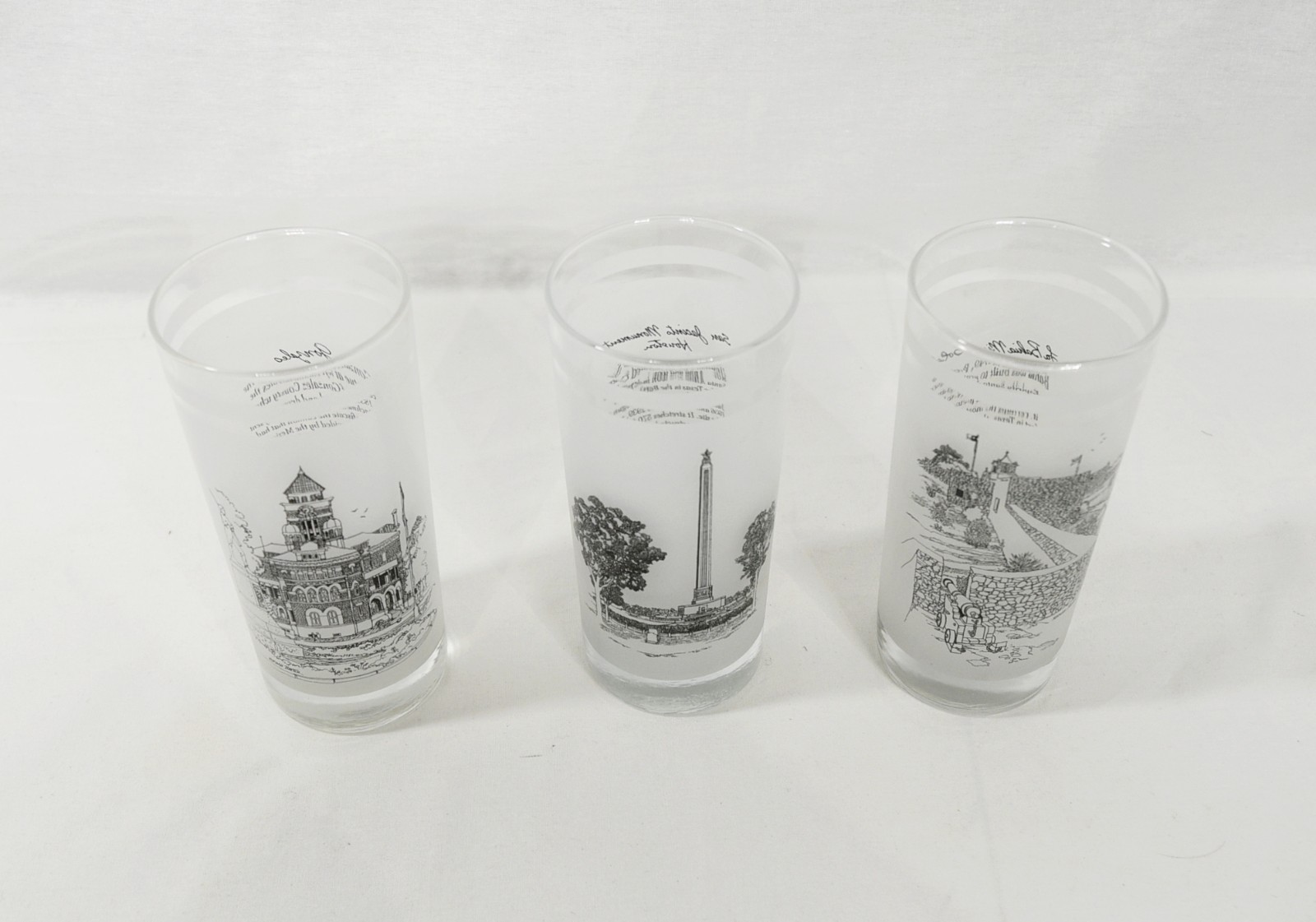 Collectible Commemorative Glasses Honoring 150th Anniversary of Texas ...
