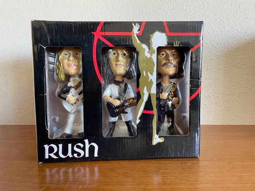 RUSH Bobblehead Bobble Head Dolls NIB Neil Peart Geddy Lee SEALED 2112 ...