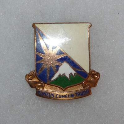 Original WW2 US Army 129th Support Battalion DUI Crest Pinback | eBay