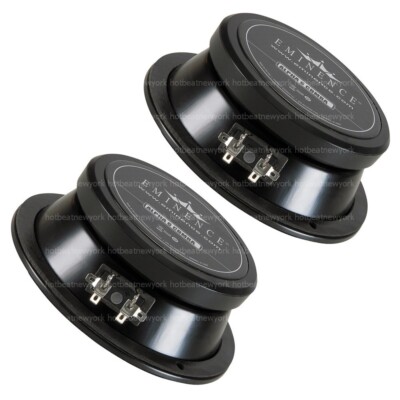 2 x Eminence ALPHA-6CBMRA 6.5" Sealed/Closed Back Midrange Speakers ...