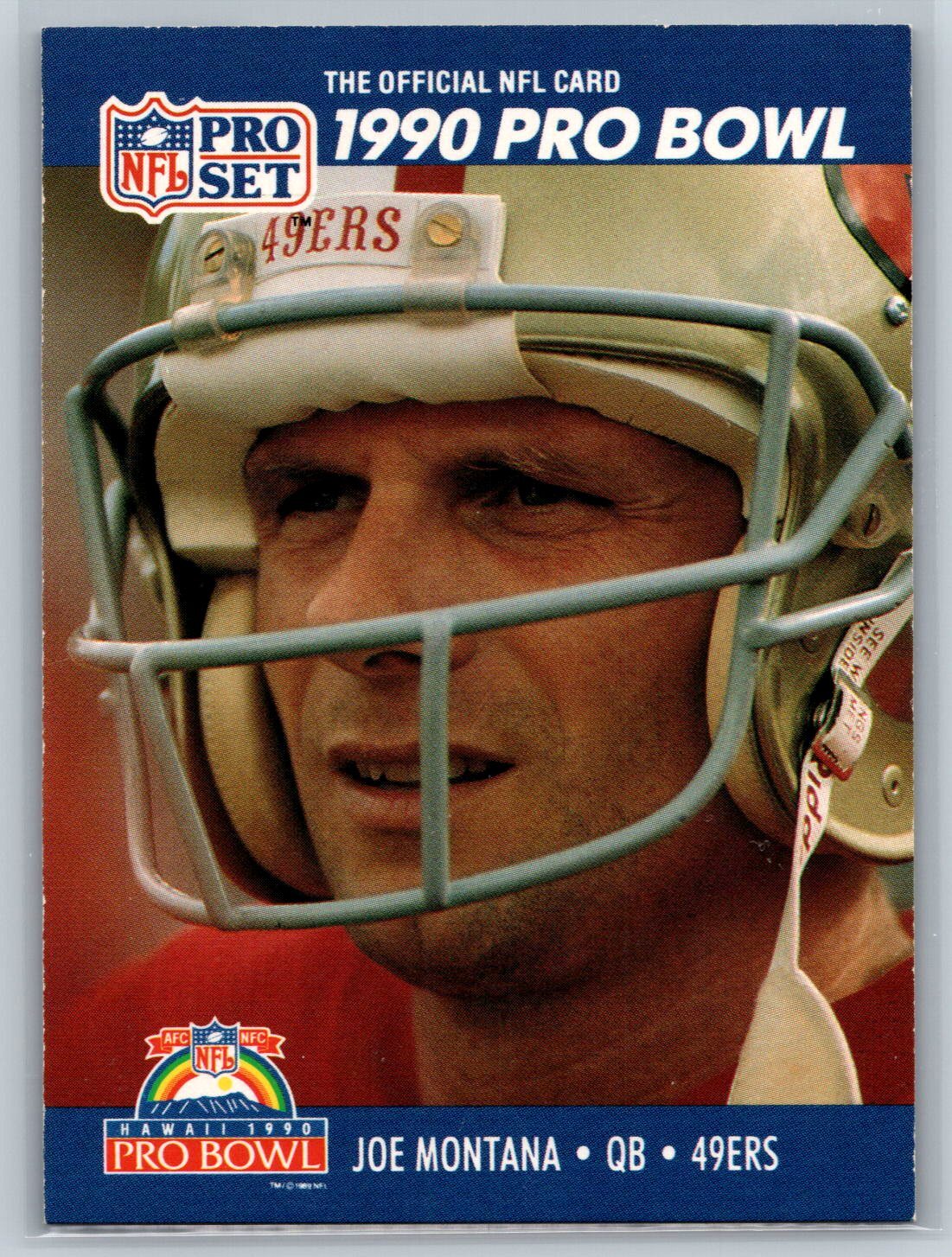 1990 NFL Pro Set Joe Montana Pro Bowl Card San Francisco 49ers #408 | eBay