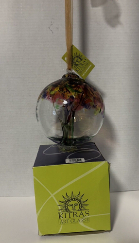 Hand Blown Art Glass Ornament Witches Ball 6” KITRAS Tree of ...