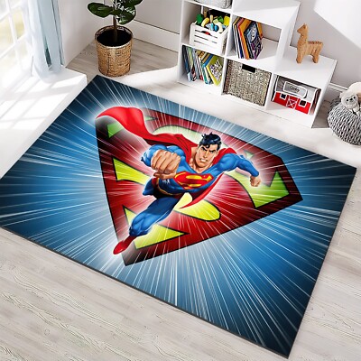 Super Man Rug, Super Hero Rug, Superman, Super Man, Superheroes, Kids ...