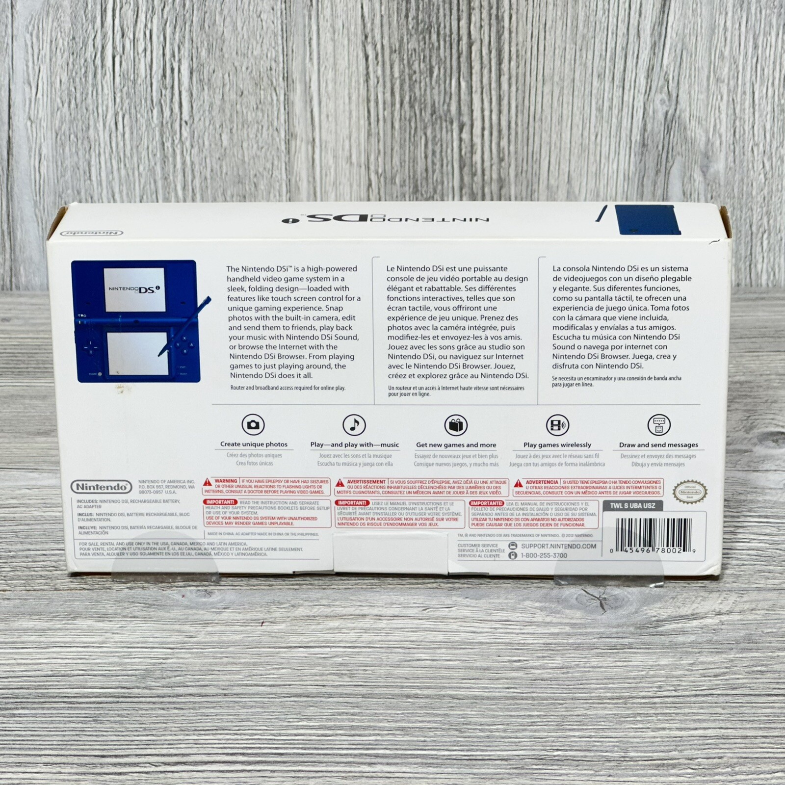 Nintendo DSi 3.25in LCD Display Game System - Matte Blue for sale ...