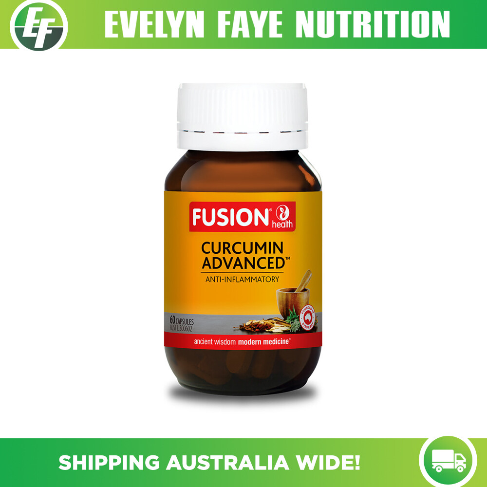 FUSION HEALTH Curcumin Advanced - 60 Capsules | Anti-inflammatory ...