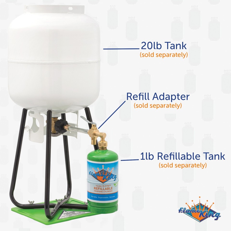 Refill Stand for 20 lb Propane Cylinder to 1 lb Refillable Cylinder | eBay