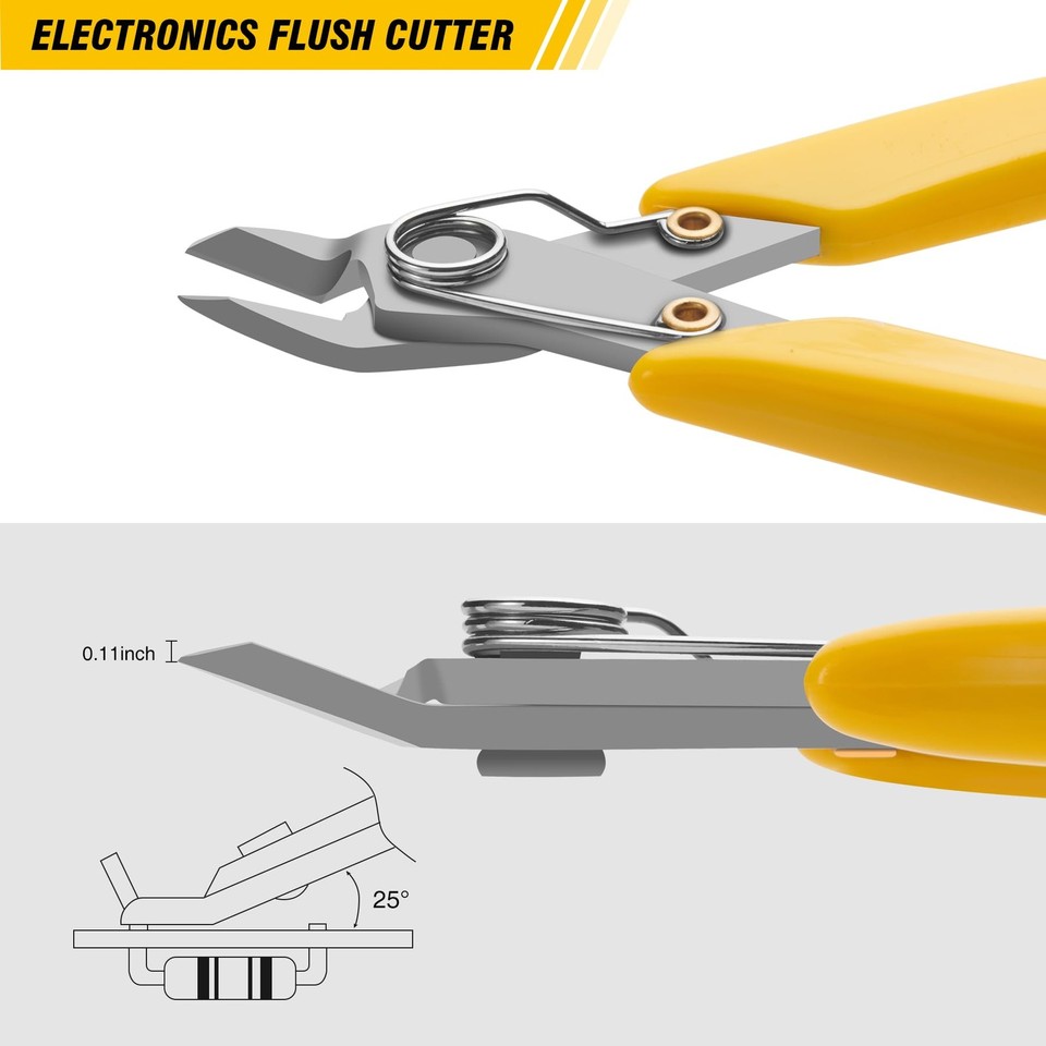 5.5 Inch Stainless Steel Wire Cutter Micro Flush Cutters, Precision ...