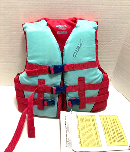 DBX Vector Series Youth Life Vest 50-90 lbs 25"-29" Chest Flotation Aid ...