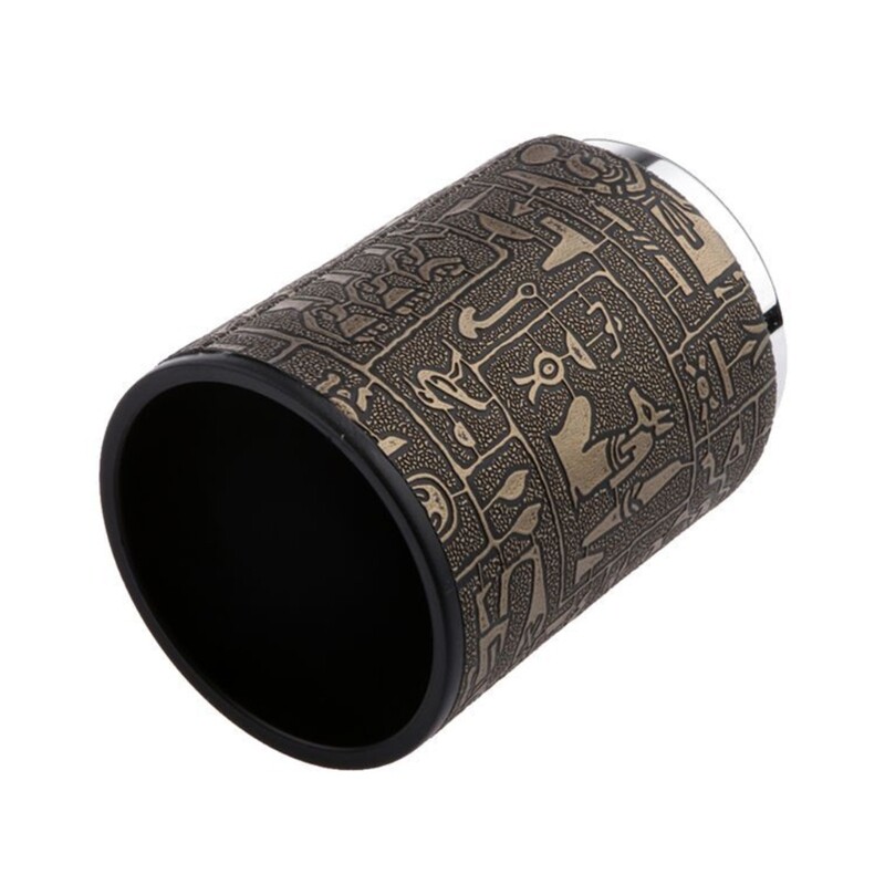 Leather Cup Rune Pattern Quiet Shaker Cup Clubs Entertainment Cup | eBay