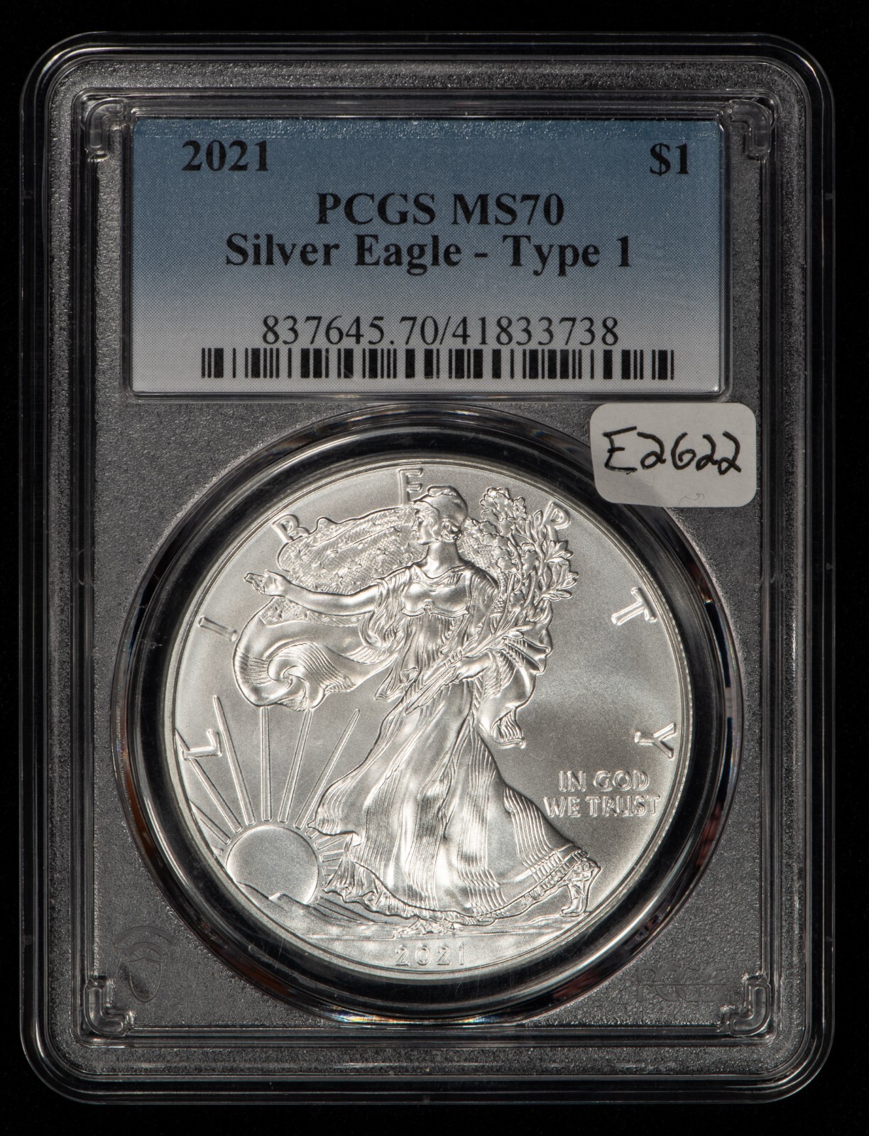 2021 T-1 $1 1 oz Silver American Eagle - Type-1 - PCGS MS 70 - SKU ...