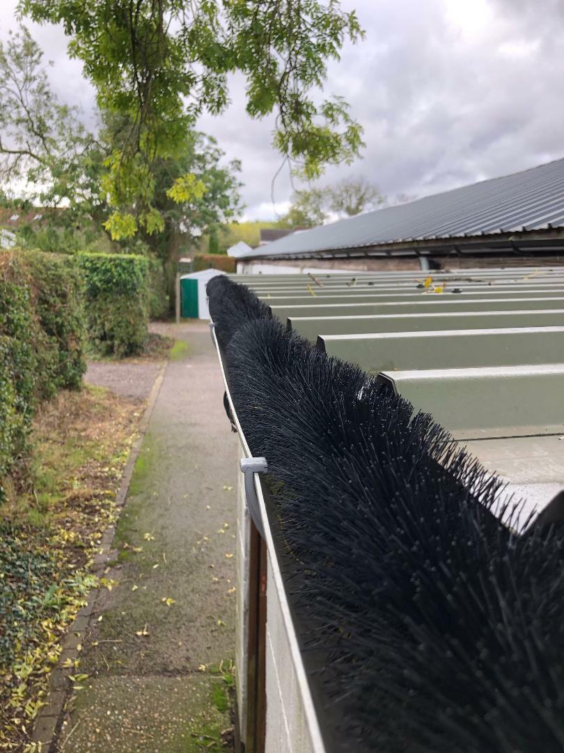 Gutter Bristle Brush Protector Prevents Leaves Moss & Debris Black ...